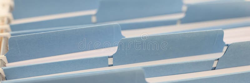 Folders with Documents and Project Papers Putted in Order Stock Image ...