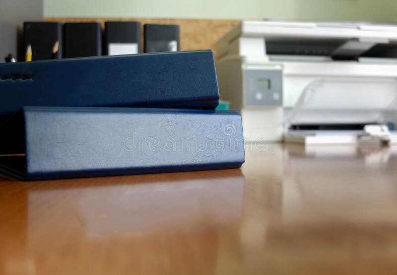 Folders for Documents are on the Table Stock Photo - Image of template ...