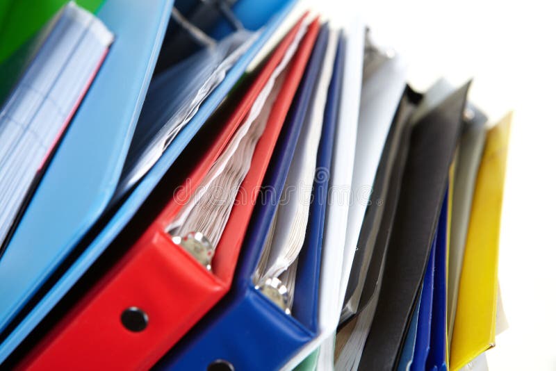 Folders and documents stock image. Image of white, isolated - 31485467