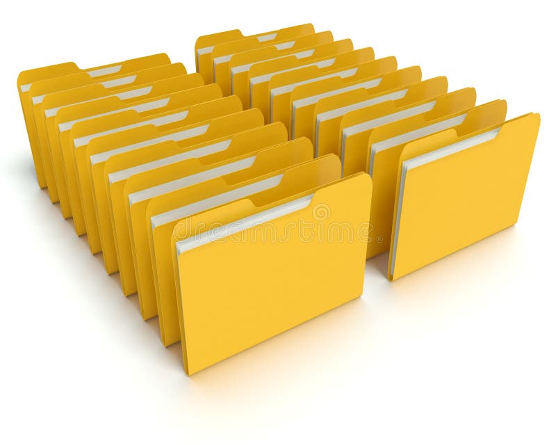 Folders and files. stock illustration. Illustration of analyzing - 35300965