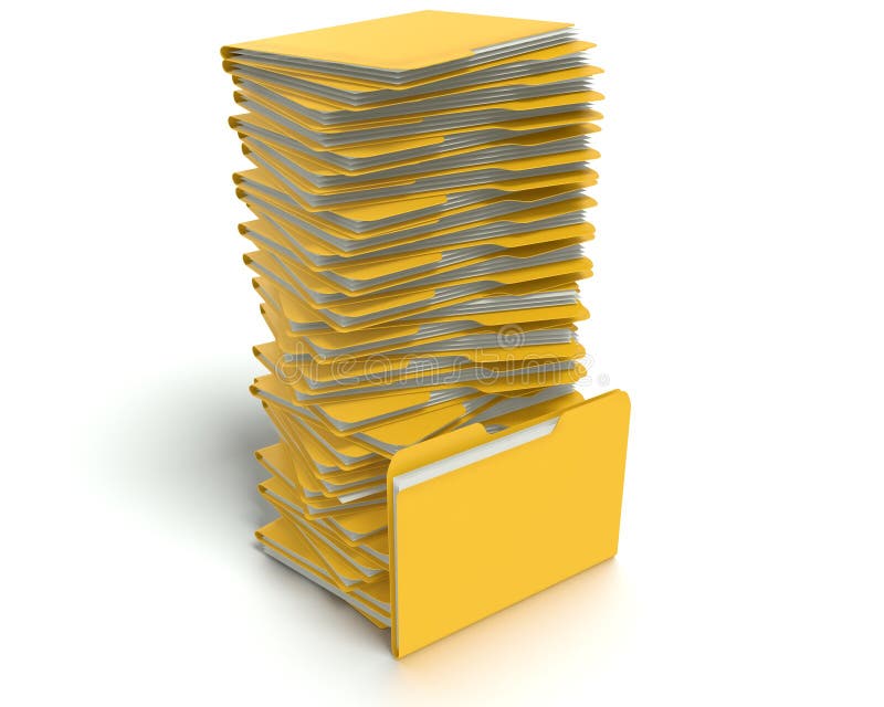 Folders and files. stock illustration. Illustration of analyzing - 35300965