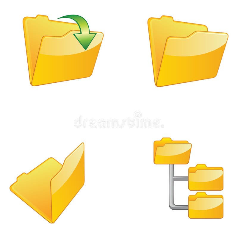 Data folder operations stock illustration. Illustration of software ...