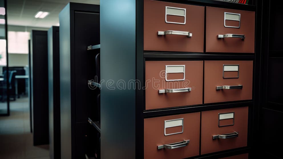 Folders office resources stock illustration. Illustration of ...