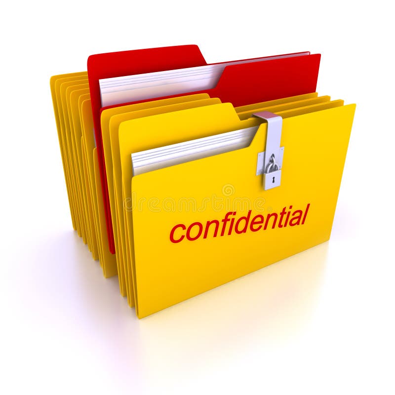 Confidential file stock illustration. Illustration of background - 10437344