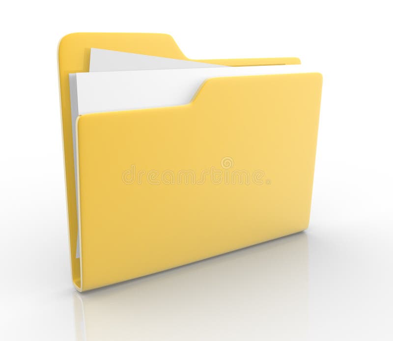 Folder with check mark stock illustration. Illustration of archive ...