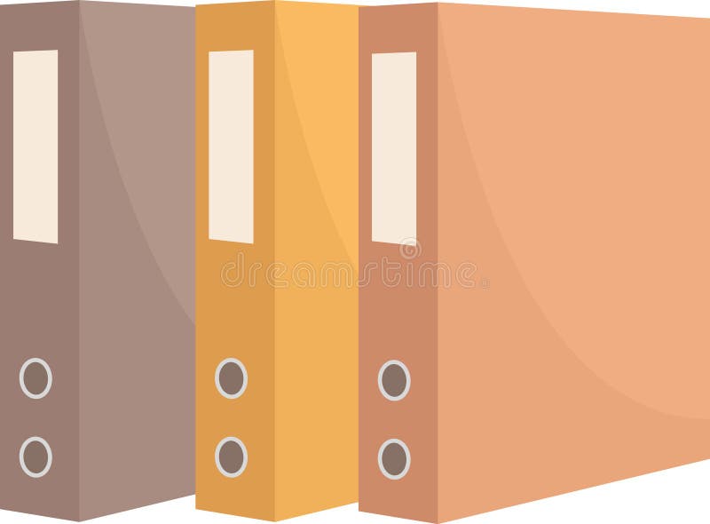 Folders for Papers stock vector. Illustration of document - 298204502