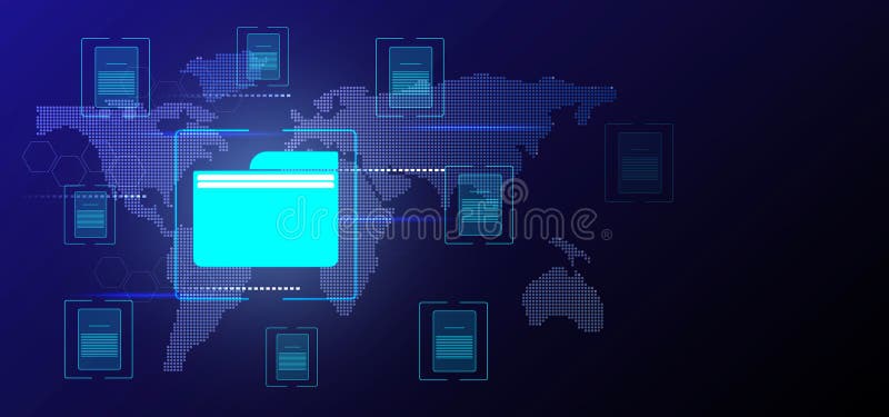 Folders for Storing Documents. Structure of Paperless Exchange of ...