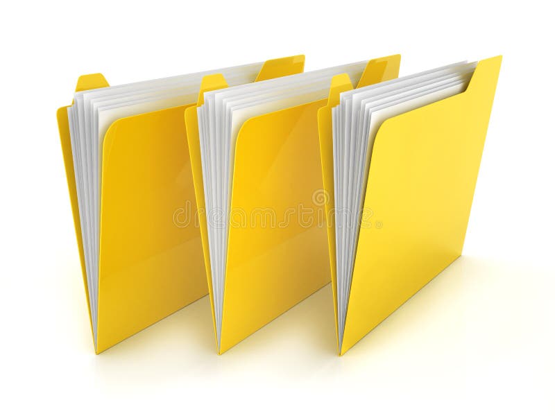 Folders stock illustration. Illustration of ideas, object - 32152735