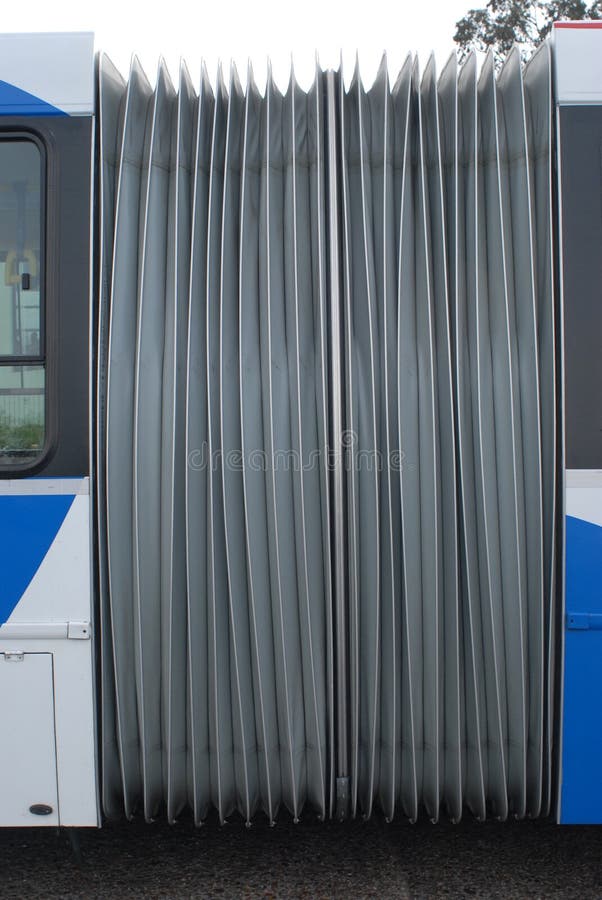 Folding Bellows and Central System in Railway Train Stock Image - Image ...