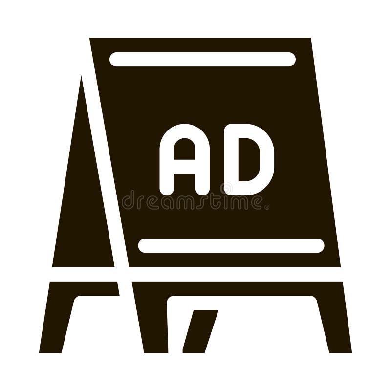 Folding Billboard Icon Vector Illustration Stock Vector - Illustration ...