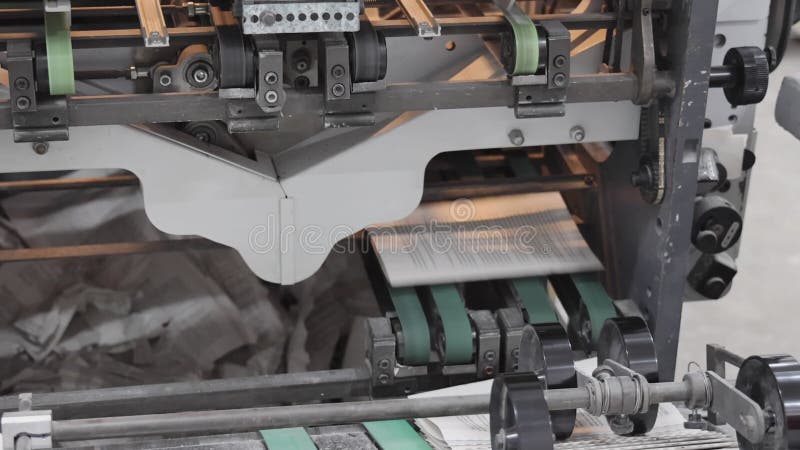 Folding Books Pages Machinery Stock Video - Video of process, folding ...