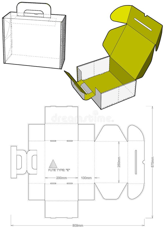 Mail Box Die Cut Pattern Stock Illustrations – 49 Mail Box Die Cut ...