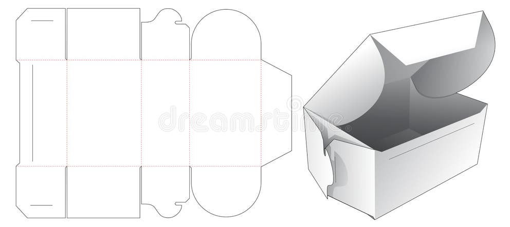Folding Box Template Stock Illustrations – 4,004 Folding Box Template ...