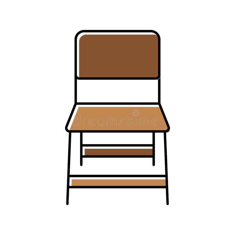Folding Chair Color Icon Vector Illustration Stock Vector ...
