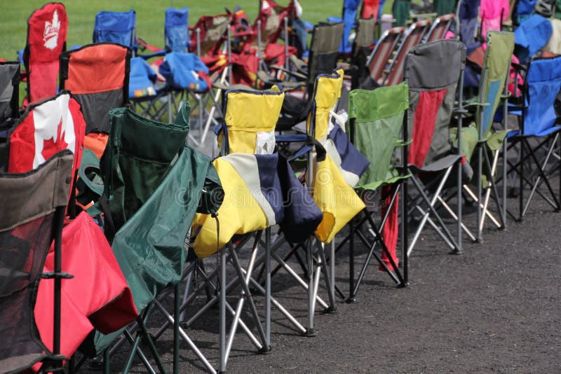 Folding chairs stock image. Image of festival, blue, occupy - 50766855