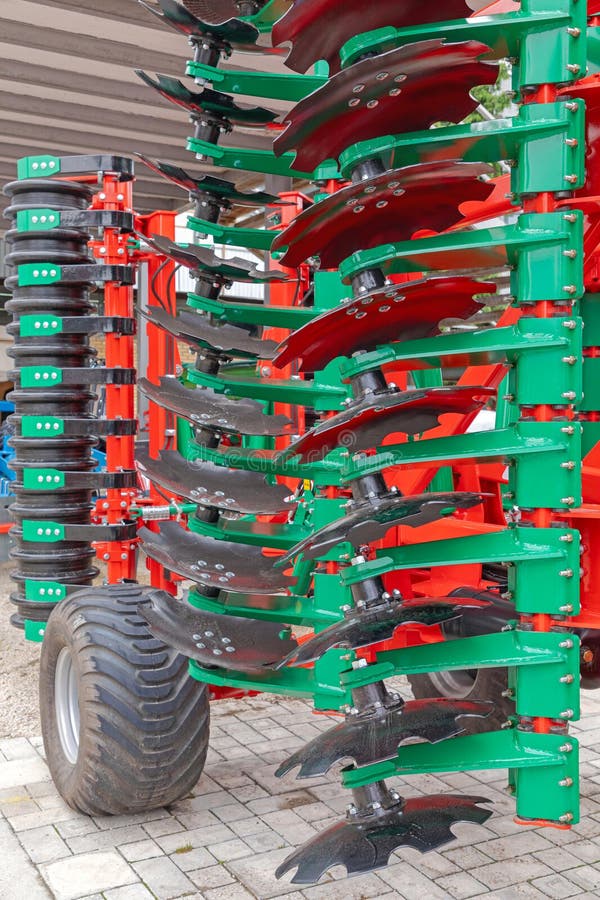 Folding Disc Harrow stock image. Image of agriculture - 367823601