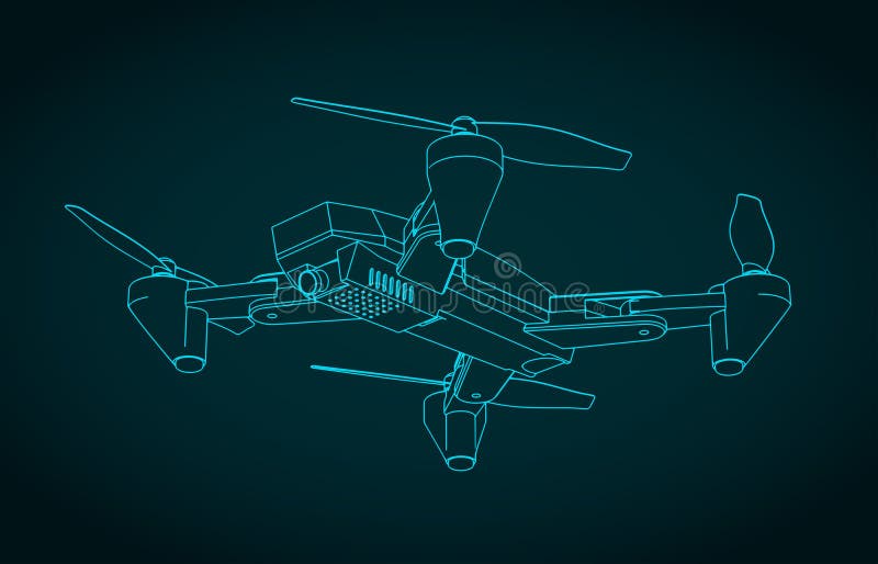 Drone Blueprint Stock Illustrations – 761 Drone Blueprint Stock ...
