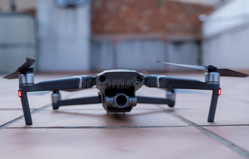 Folding Drone Ready To Take Off Stock Image - Image of aircraft ...