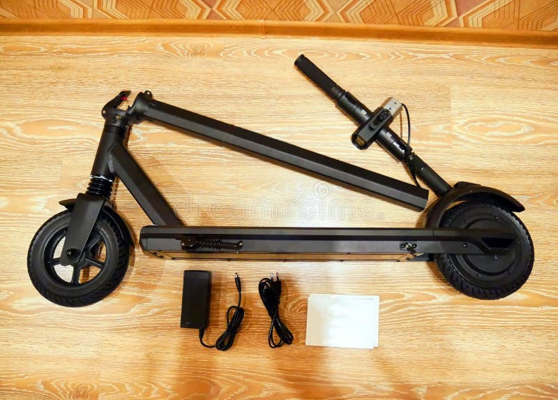 Folding Electric Scooter for the City. Electric Scooter with Folding ...