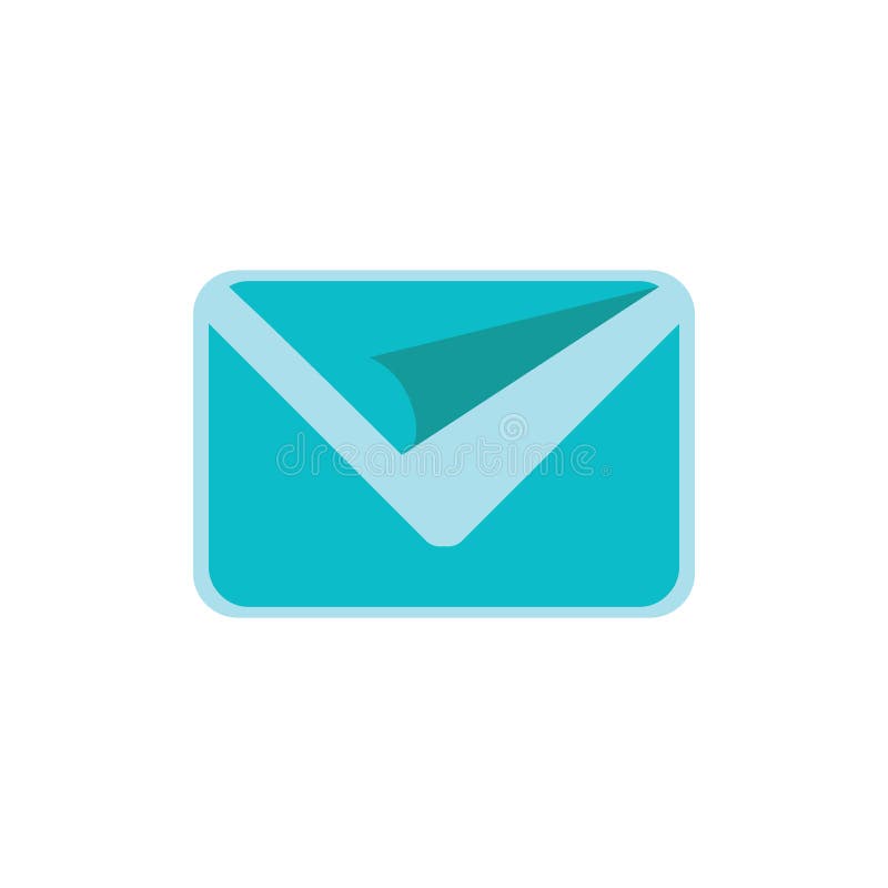 Folding Envelope Symbol Logo Vector Stock Vector - Illustration of ...