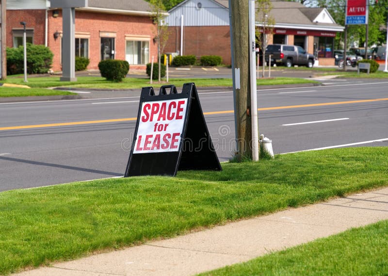 Space for Lease Sign on Highway Stock Image - Image of finding, estate ...