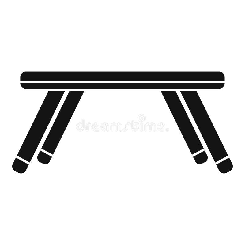 Folding Kids Table Icon, Simple Style Stock Vector - Illustration of ...