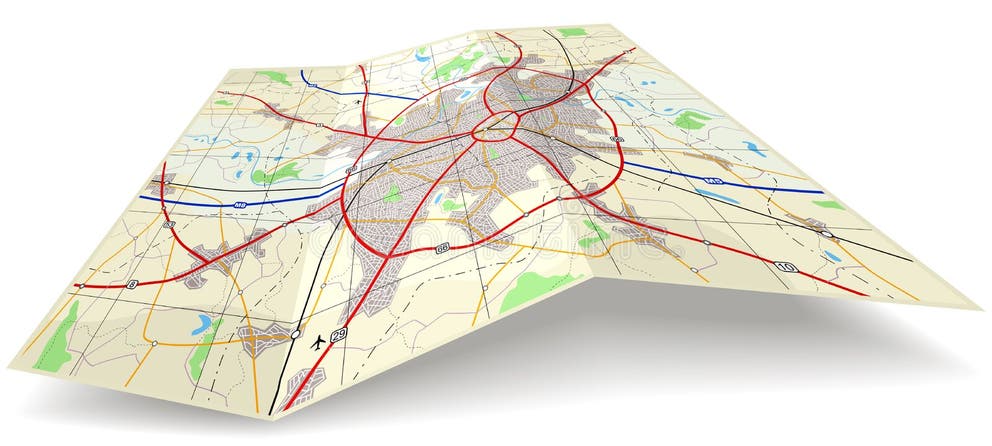 Map Fold Stock Illustrations – 5,343 Map Fold Stock Illustrations ...