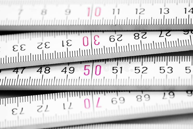 Folding Meter Stick and Two Adjustable Clamps As an Abstract Conceptual ...