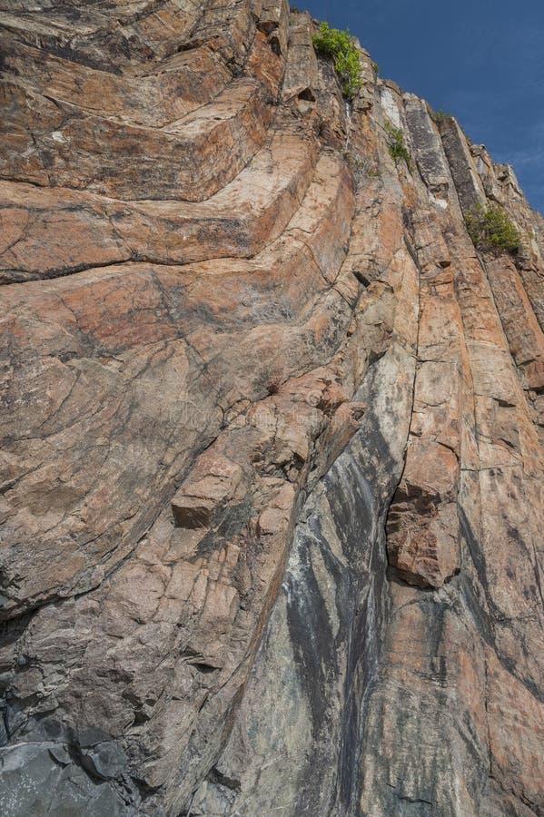 Natural Hexagonal Sandstone Rock Formation Stock Image - Image of ...