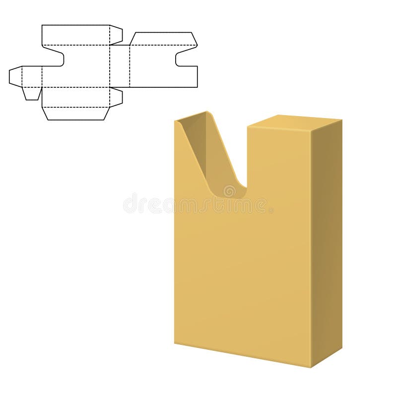 Folding package Template stock vector. Illustration of brand - 115630403