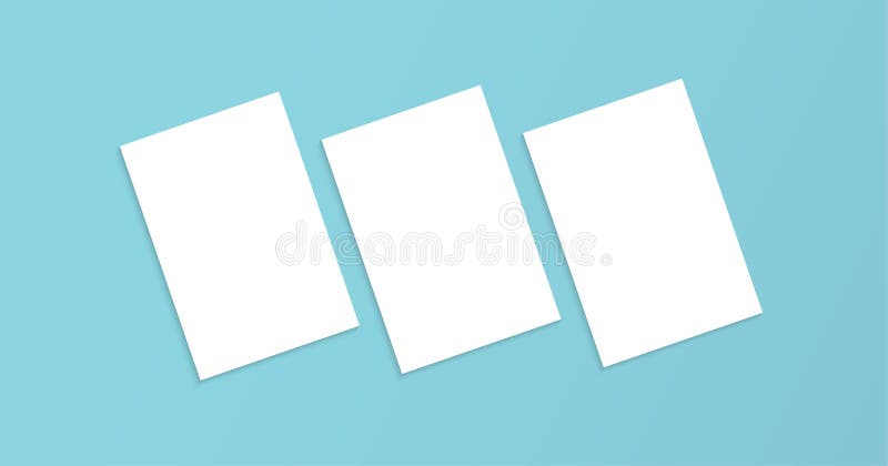 Clean Document Pages Set Business Mockup Poster Flyer Showcase Template ...