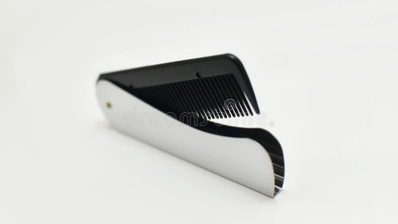Folding Pocket Comb with Metal Handle Stock Photo - Image of pocket ...