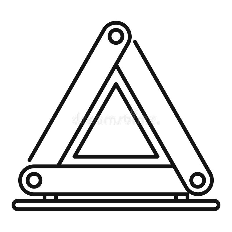 Folding Portable Warning Triangle for Emergency Stop Sign Stock ...