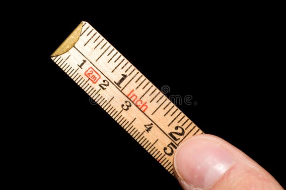 Folding rule stock image. Image of inches, thumb, background - 7836305