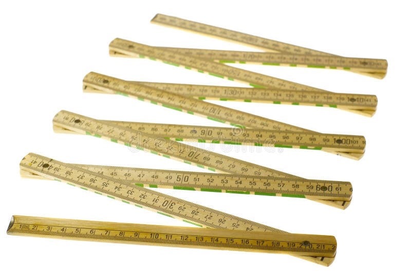 Folding ruler isolated stock image. Image of millimeter - 12016437