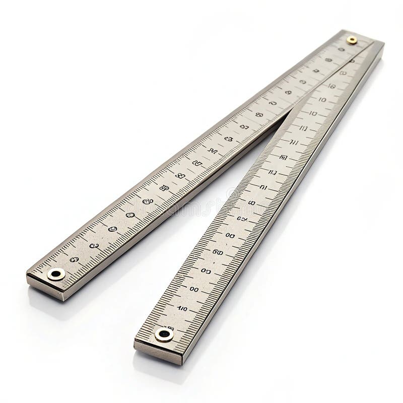 Folding Ruler Isolated on White Background Stock Illustration ...