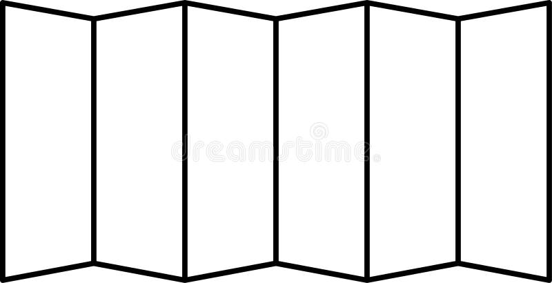 Folding screen outline stock vector. Illustration of folding - 198383891