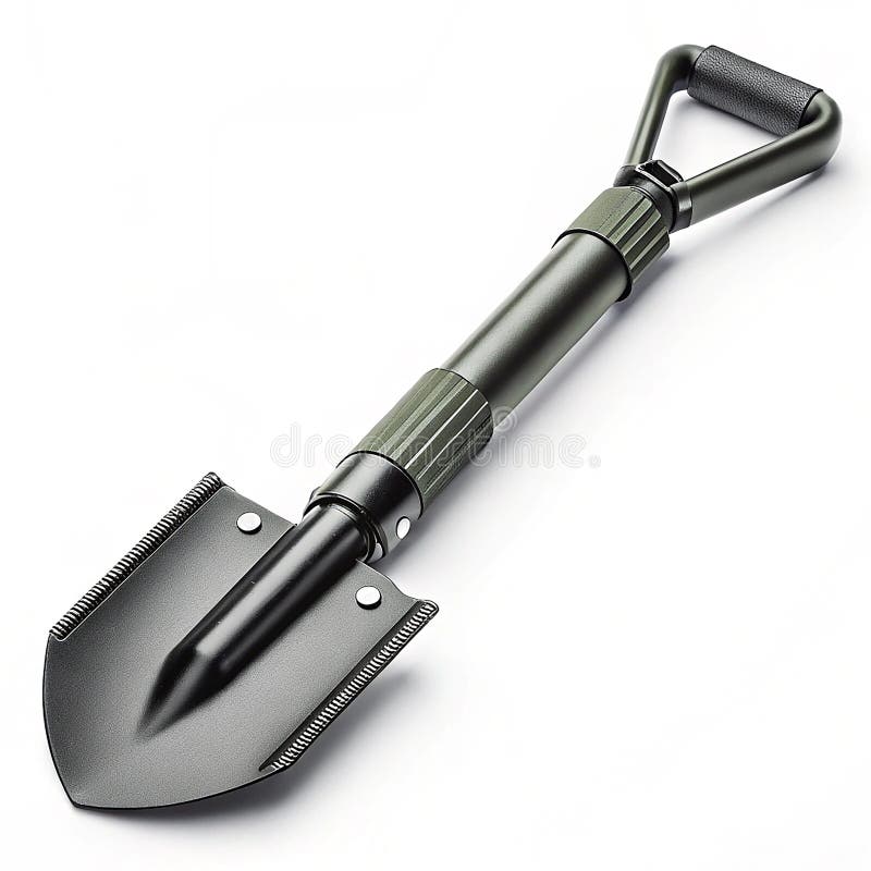 Folding Shovel for Outdoor Digging and Clearing Stock Illustration ...