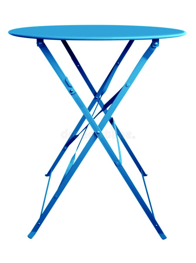 Folding Table Blue stock photo. Image of empty, comfortable - 43752494