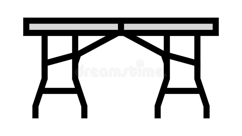 Folding Table Line Icon Animation Stock Video - Video of office, tent ...