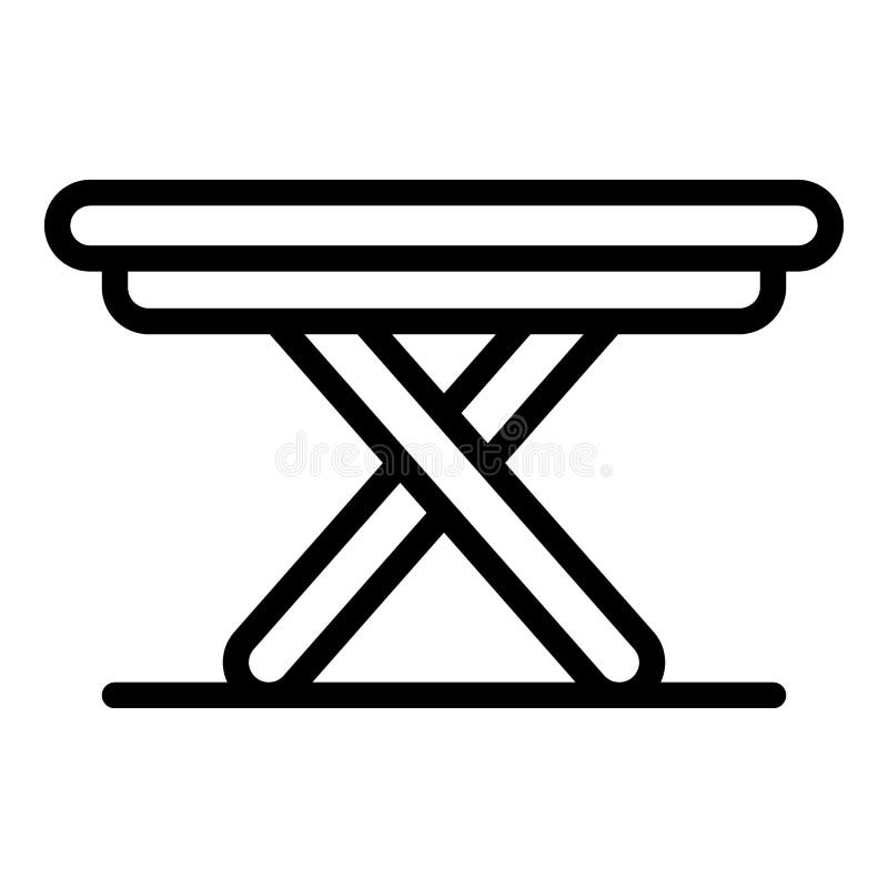 Folding Table Icon Color Outline Vector Stock Vector - Illustration of ...