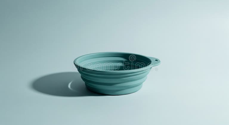 Folding Travel Bowl Clean Product in Studio Backdrop Subtle Shadow ...