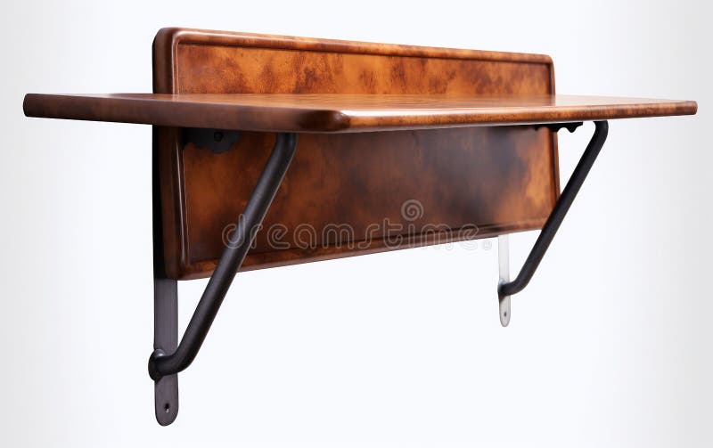 Folding Wall Table on White Background Stock Illustration ...
