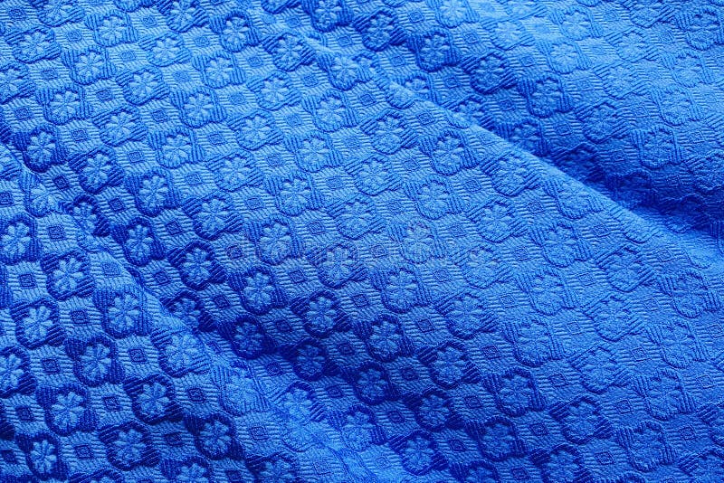 These are the Folds of the Noble Blue Fabric. the Deep Blue Color of ...