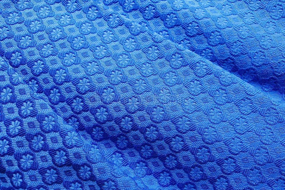 These are the Folds of the Noble Blue Fabric. the Deep Blue Color of ...