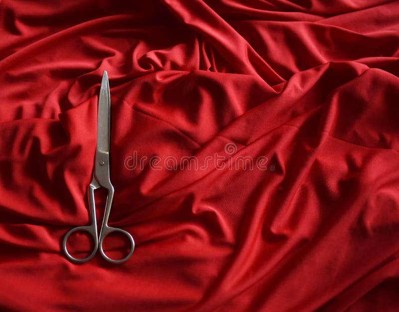 Tailor's Scissors Bright Red Matter Stock Photos - Free & Royalty-Free ...