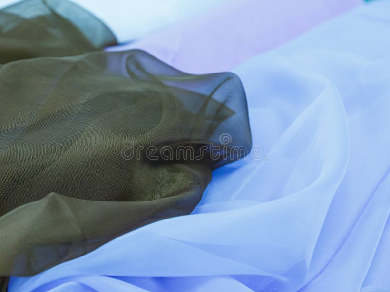 Folds Translucent a Fabric for Sewing. Stock Image - Image of sackcloth ...