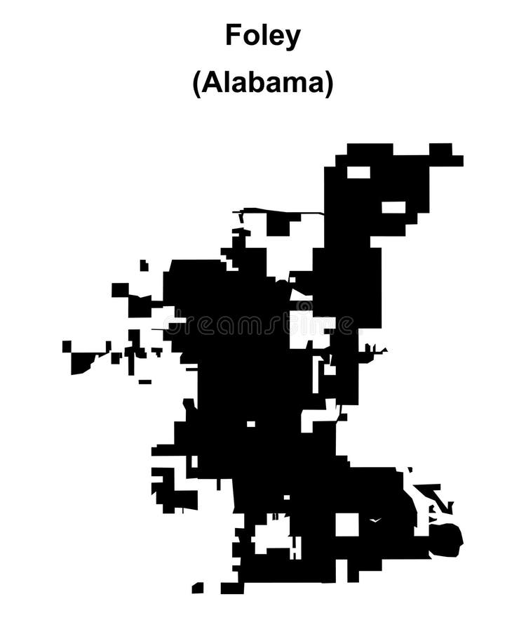 Foley outline map stock vector. Illustration of foley - 357147715
