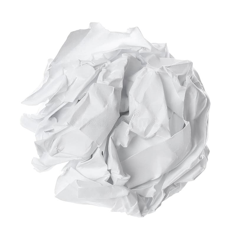 Folha De Papel Amassada Foto De Stock Imagem De Material 207857334