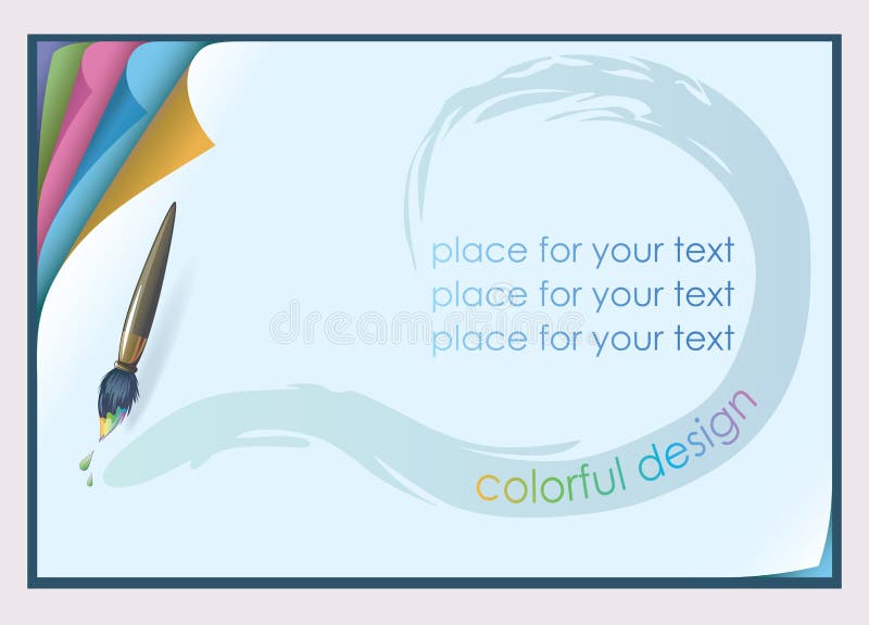 Folha de papel horizontal. ilustração do vetor. Ilustração de esquema ...